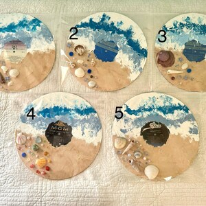 Blue Ocean Themed Painted Records! 12x12” - Etsy