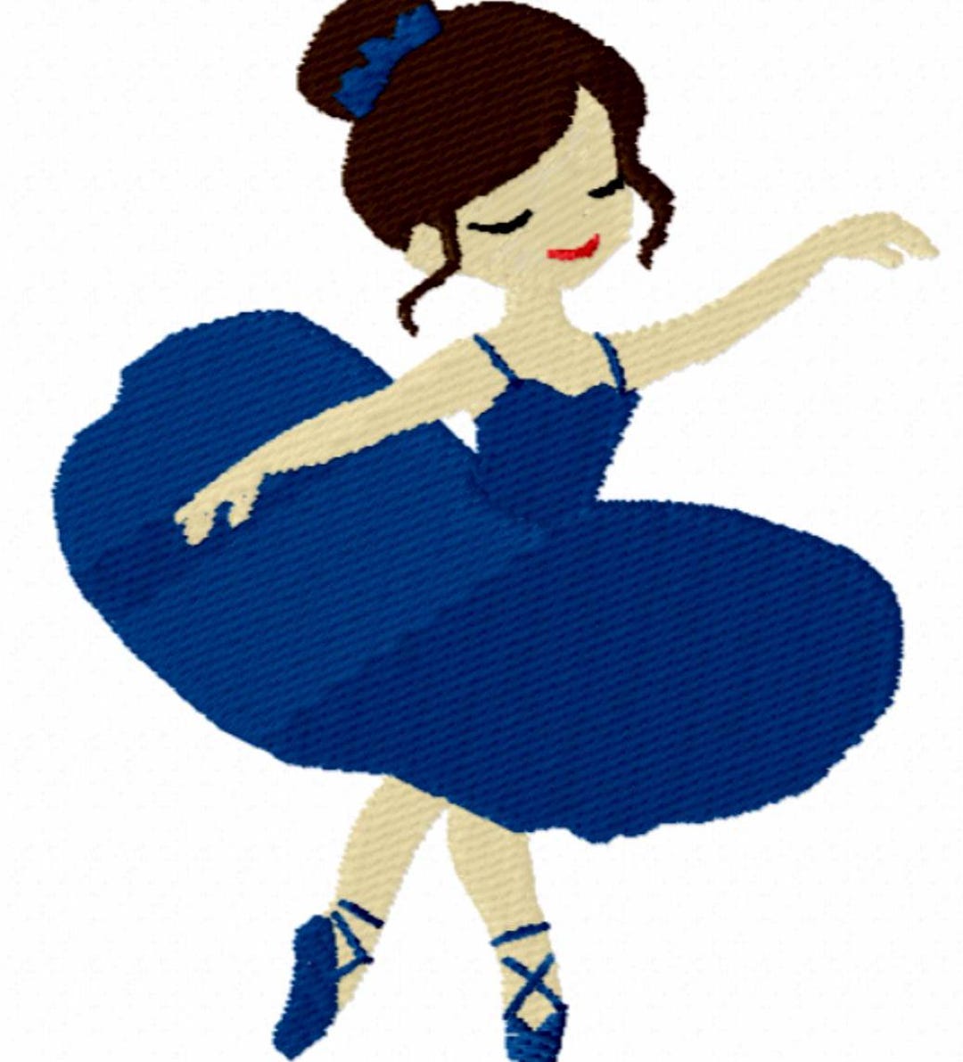 Ballet Dancer Machine Embroidery Design - Etsy