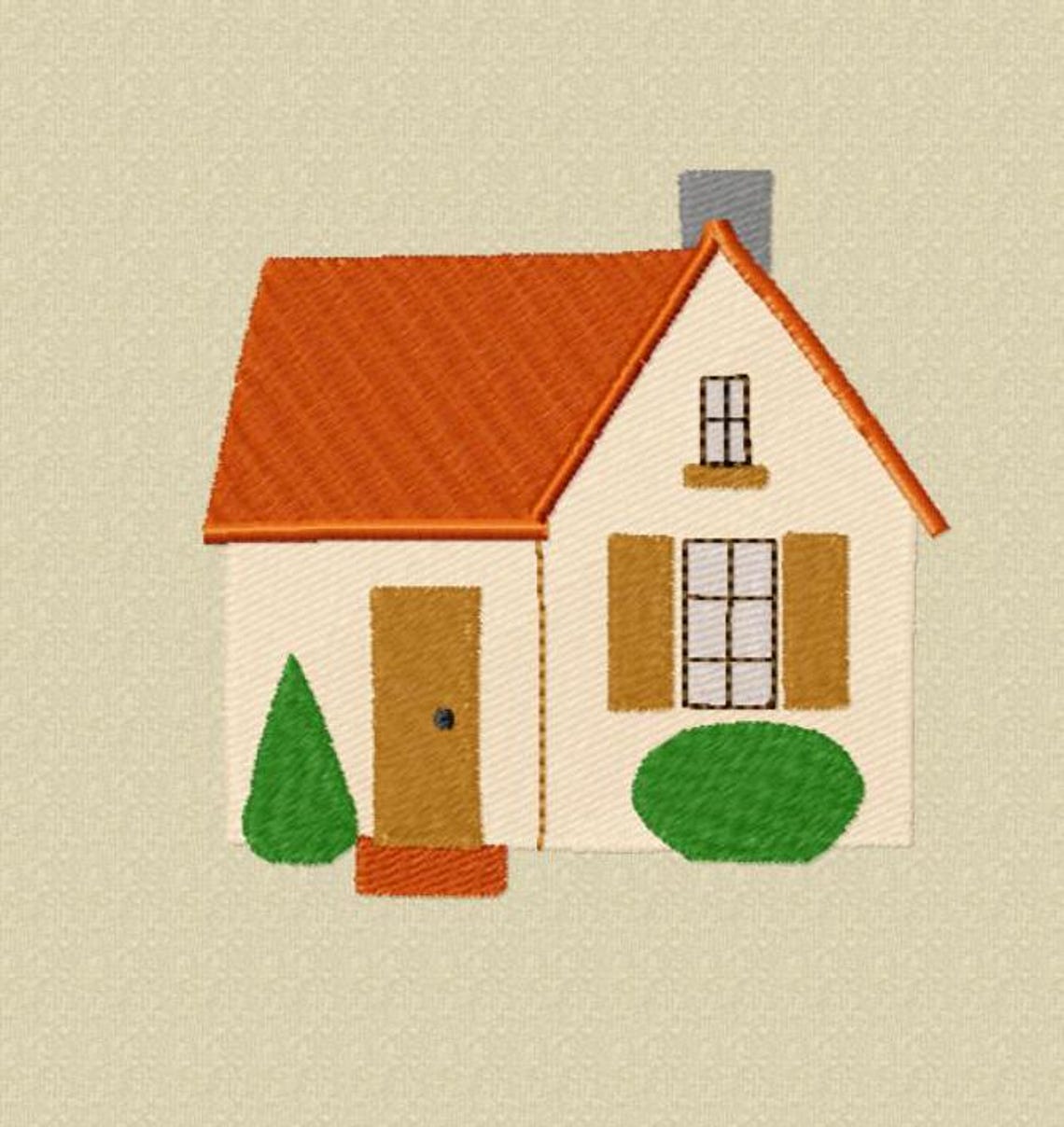 House Machine Embroidery Design - Etsy