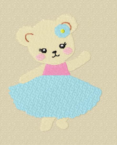 Dancing Bear Machine Embroidery Design - Etsy