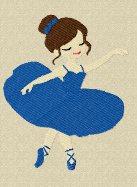 Ballet Dancer Machine Embroidery Design - Etsy