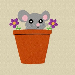 Mouse Machine Embroidery Design - Etsy