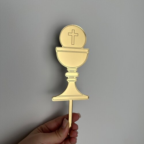 Chalice Topper Religious First Holy Communion Cake Topper - Etsy