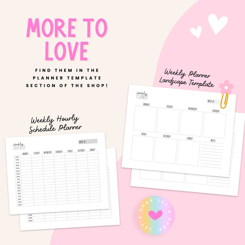 PLR Weekly Planner Printable PDF, Canva Template, Resell, Minimal, MRR ...