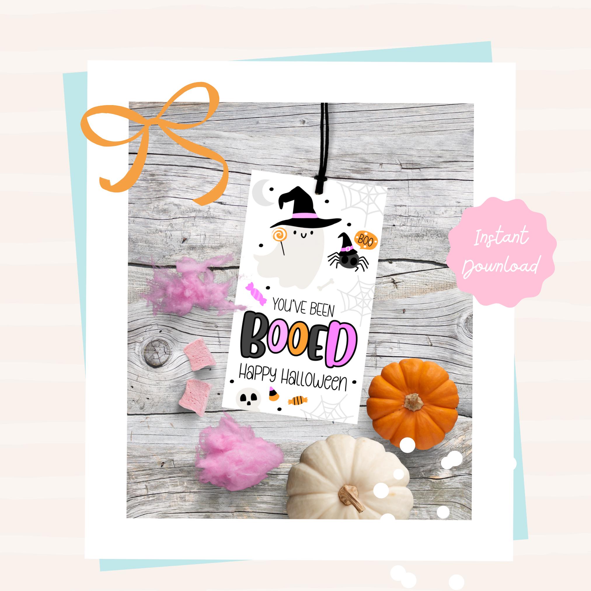 Editable Halloween Gift Tag Printable, PLR Canva Template, You've Been ...