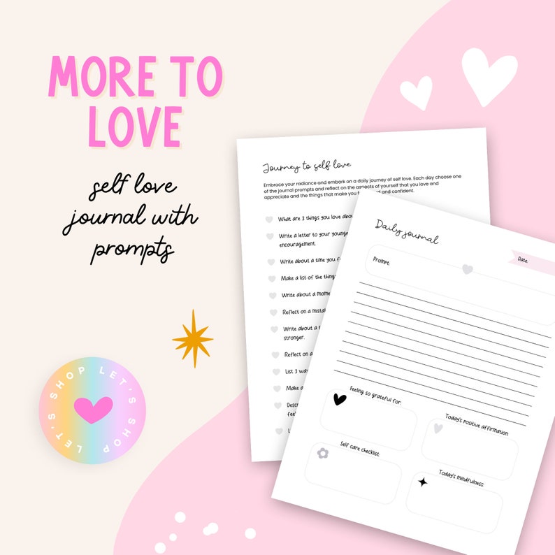 Self Love Journal for Teens, PLR Resell, Positive Affirmations, Guided ...