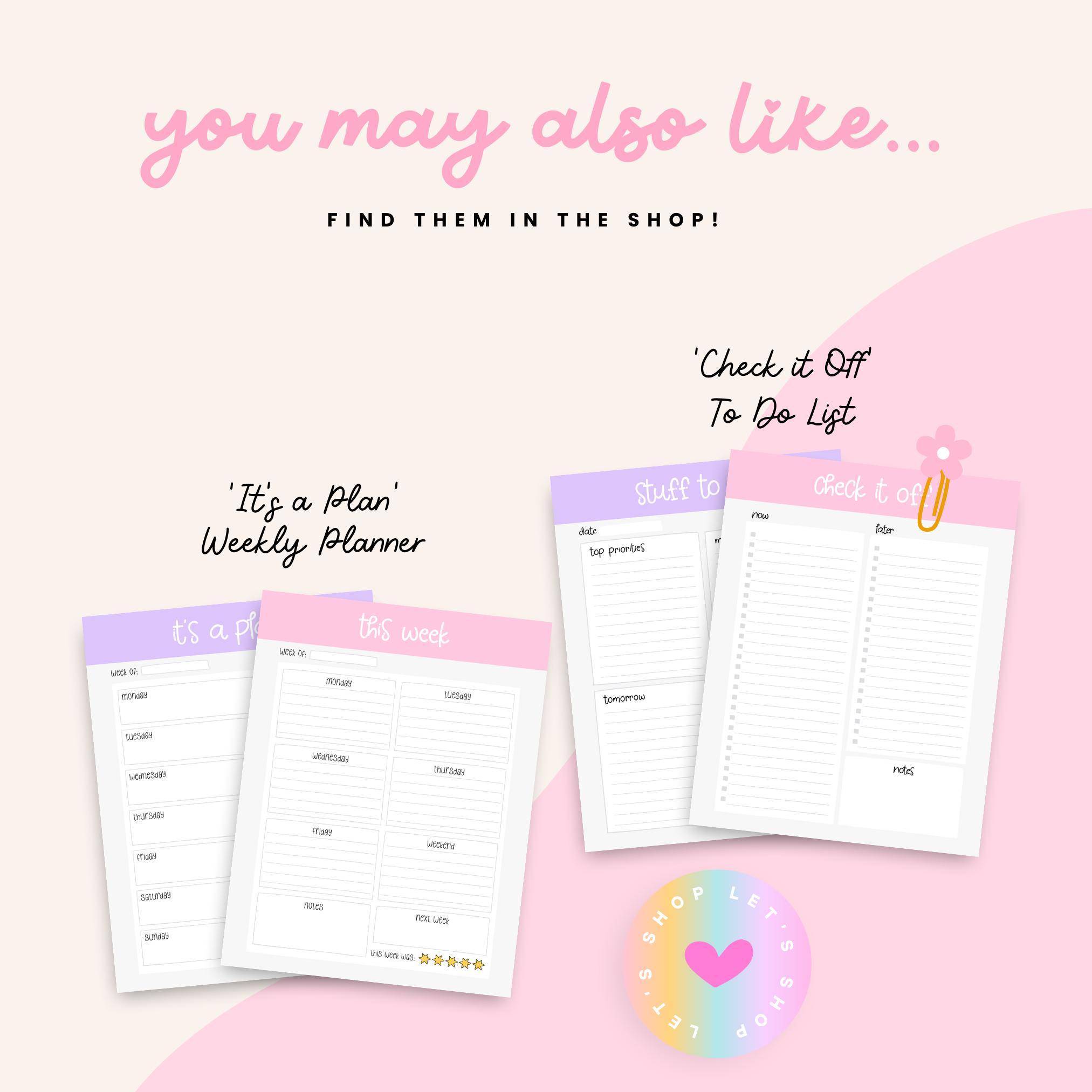 Teacher Notepaper Printable, Cute + Colorful Stationery, Notepad ...