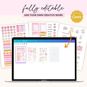 Everyday Digital Stickers, PLR Master Resell Rights, Canva Template ...