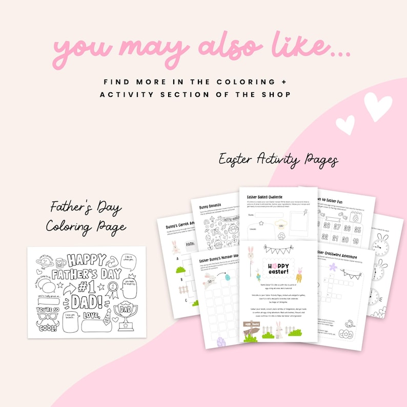 Easter Activity Placemat Printable, Coloring Page, Kids Classroom Party ...