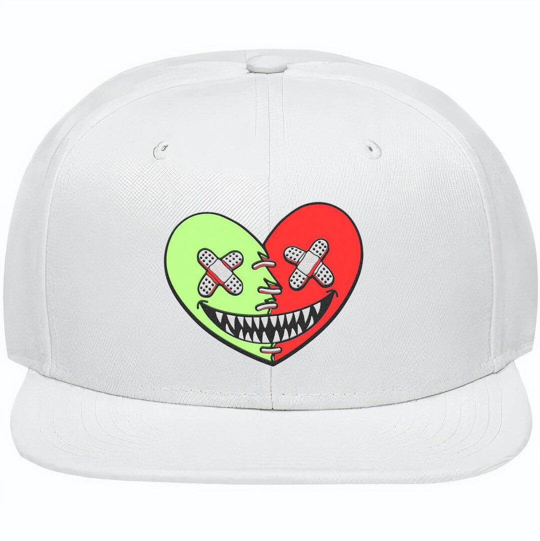 GLOW HEART BAWS : White Snapback Hat - Etsy