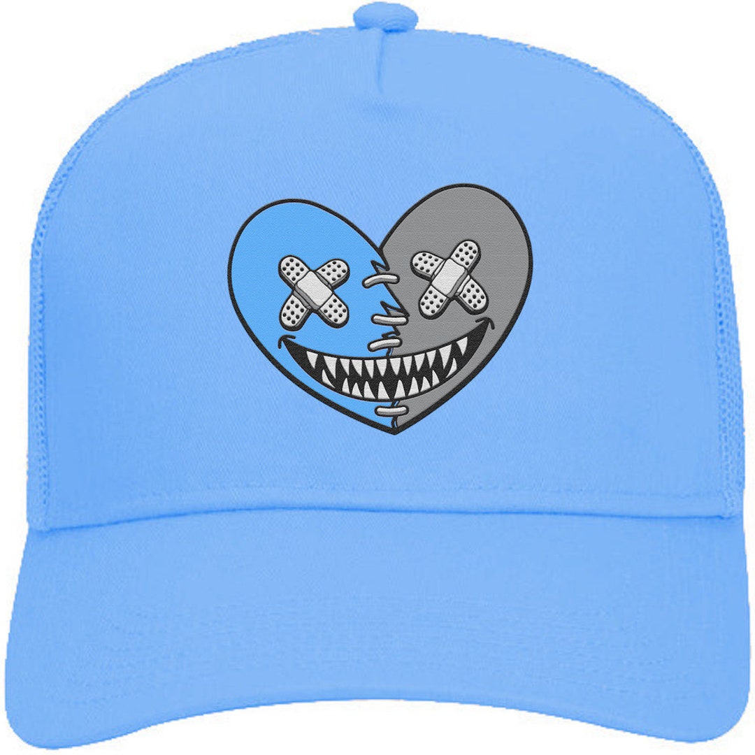 Jordan University Blue Trucker Hat UNC 5s Snapbacks to Match Carolina ...