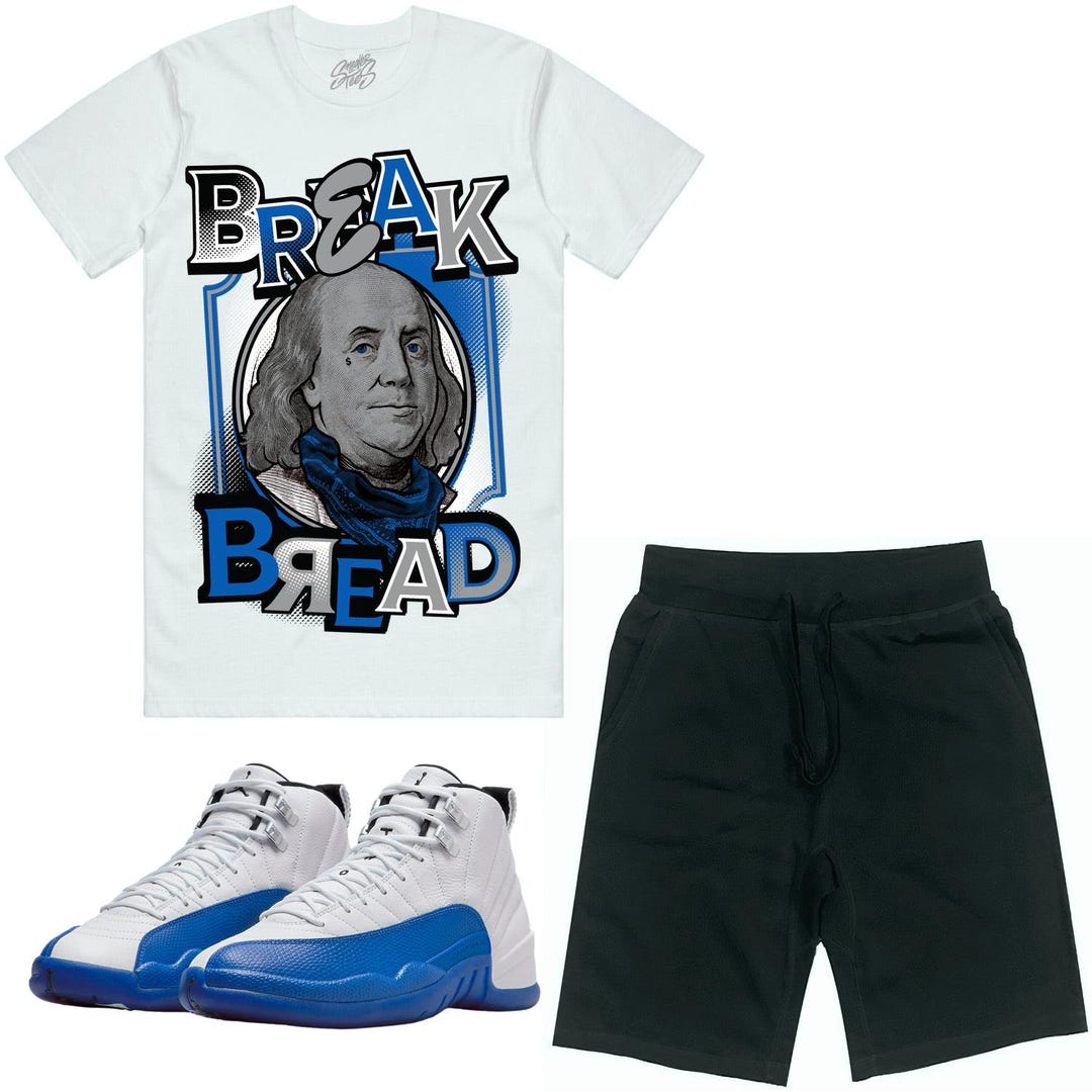 Blueberry 12s Sneaker Outfit Jordan Match Shirt and Shorts Never Miss ...