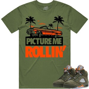 Jordan Retro 5 Olive 5s Shirt to Match CELADON PMR - Etsy