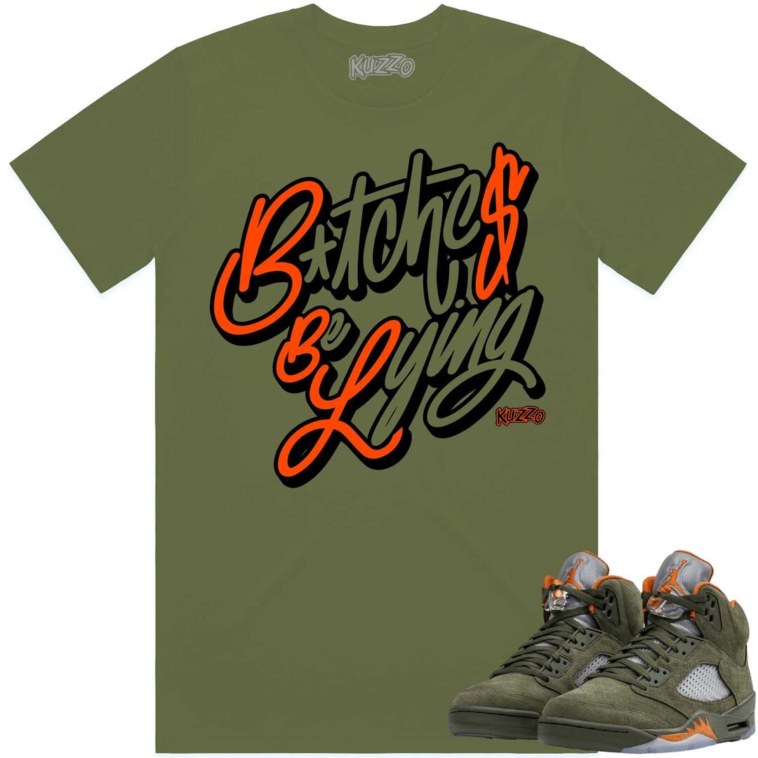 Jordan Retro 5 Olive 5s Shirt to Match CELADON BBL - Etsy
