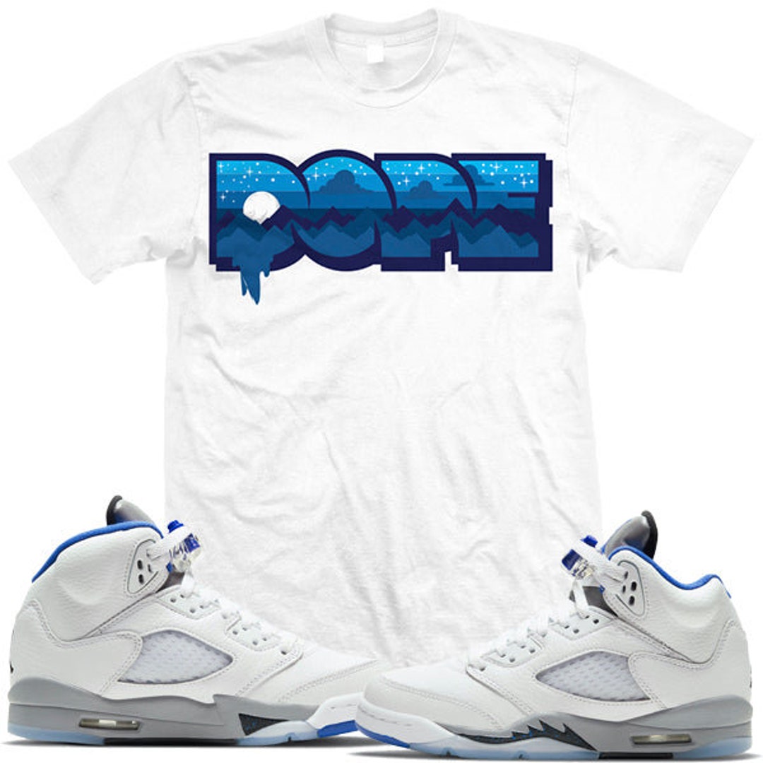 Jordan Retro 5 Stealth 5s Sneaker Shirt to Match : DOPE SKY - Etsy