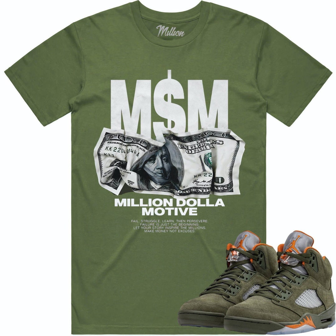 Jordan Retro 5 Olive 5s Shirt to Match MM - Etsy