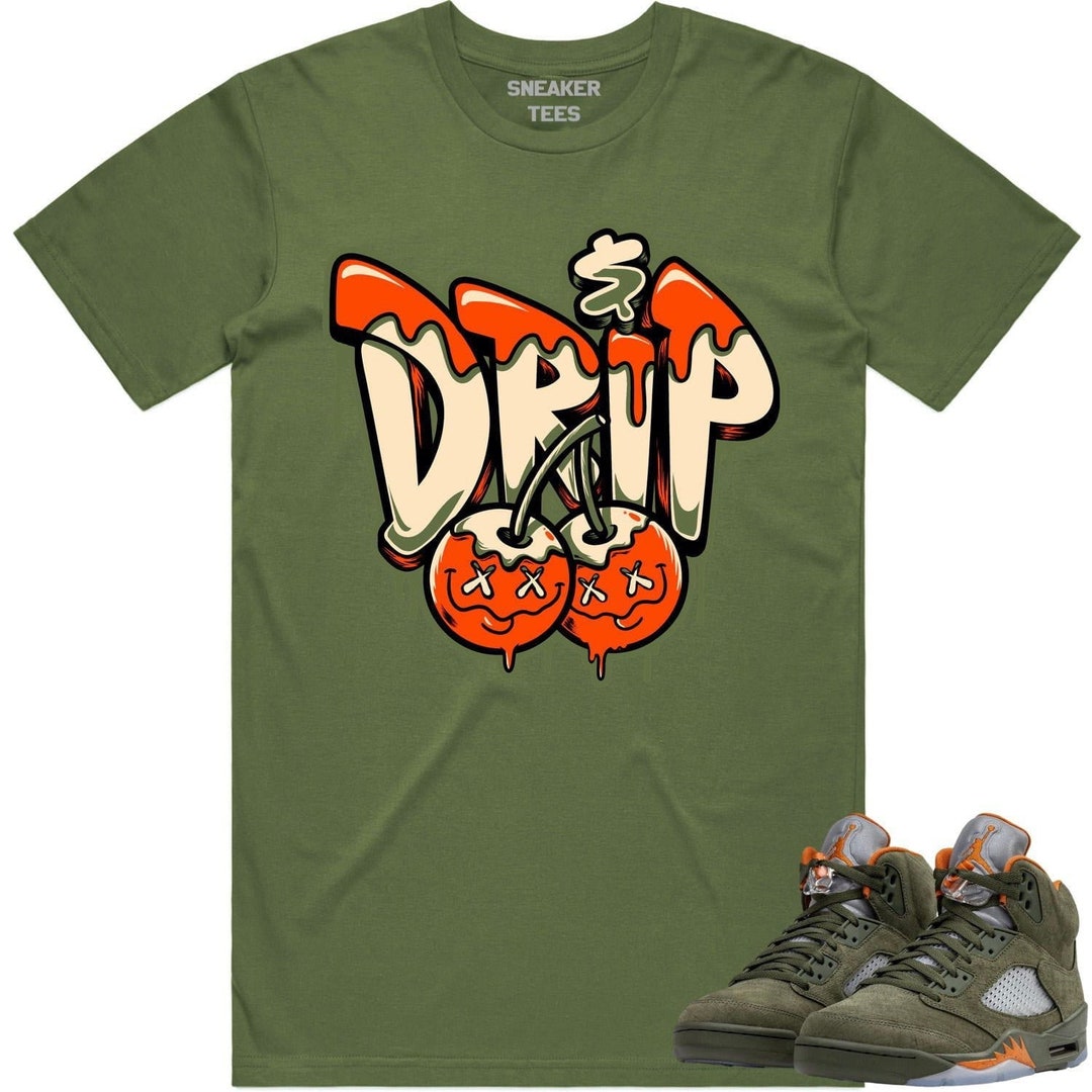 Jordan Retro 5 Olive 5s Shirt to Match CELADON MONEY DRIP - Etsy