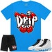 Jordan 9 Powder Blue 9s Sneaker Outfit RED MONEY DRIP - Etsy