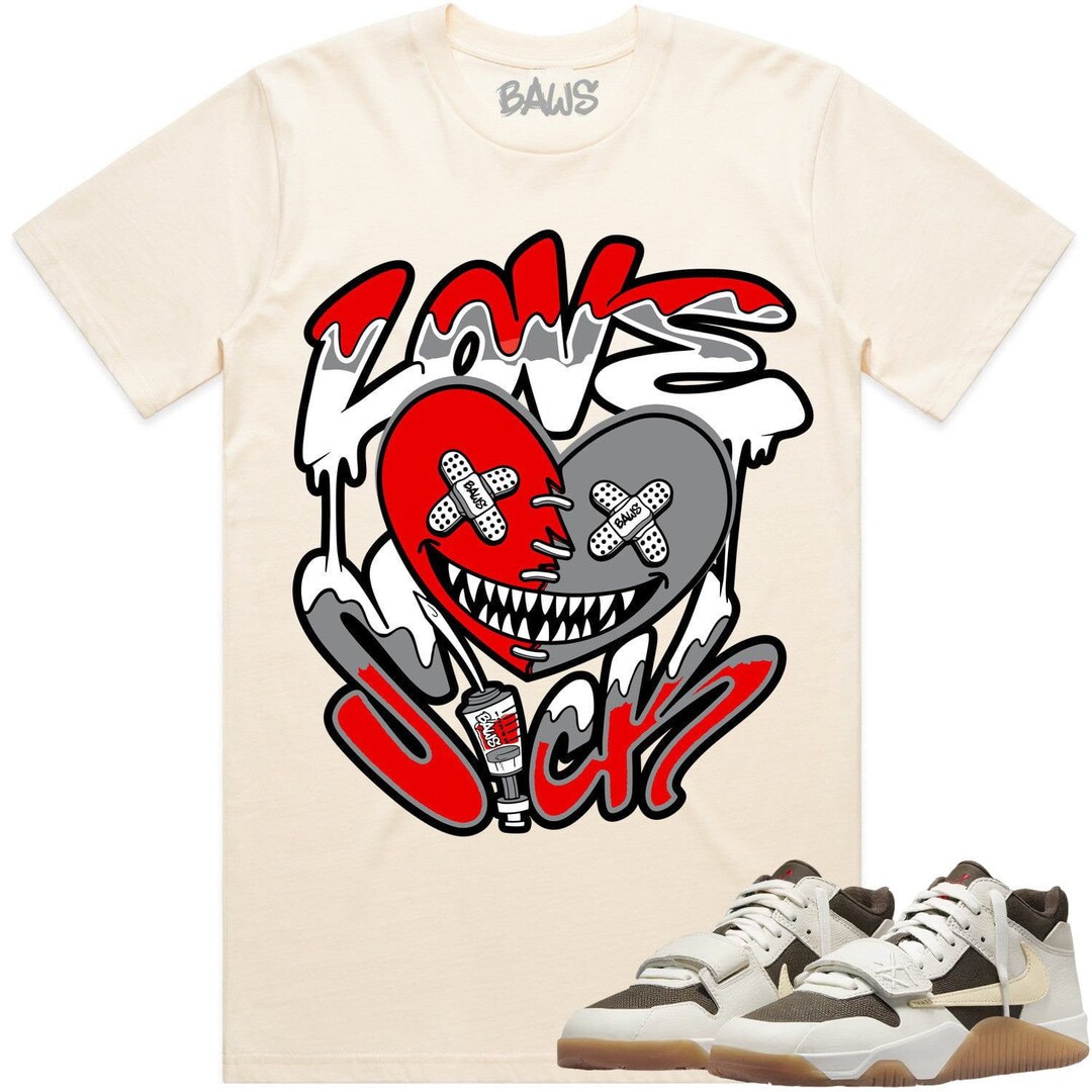 Travis Scott X Jordan Jumpman Jack Sail Shirt to Match RED LOVE SICK ...
