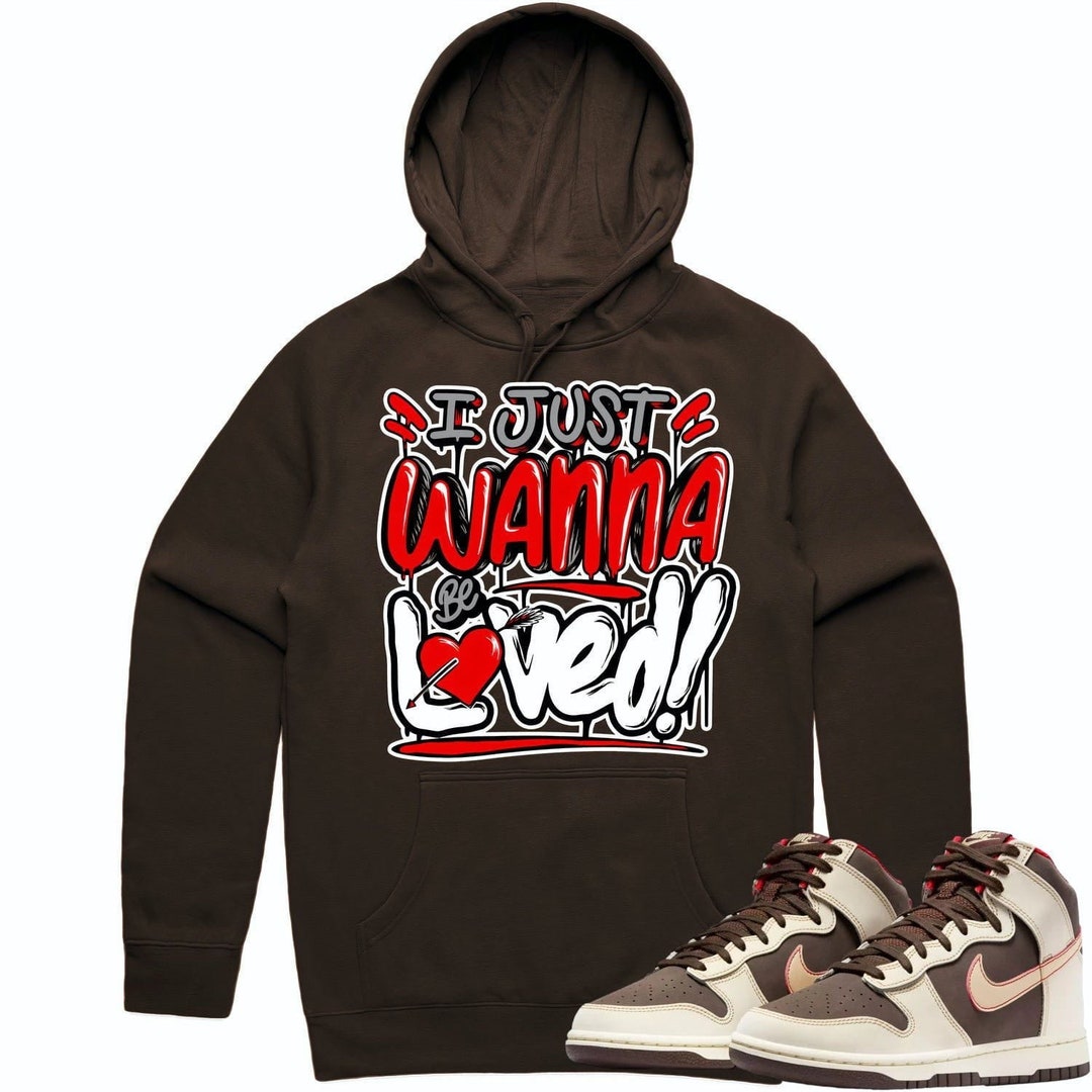 Baroque Brown Dunks Hoodie to Match RED LOVED - Etsy