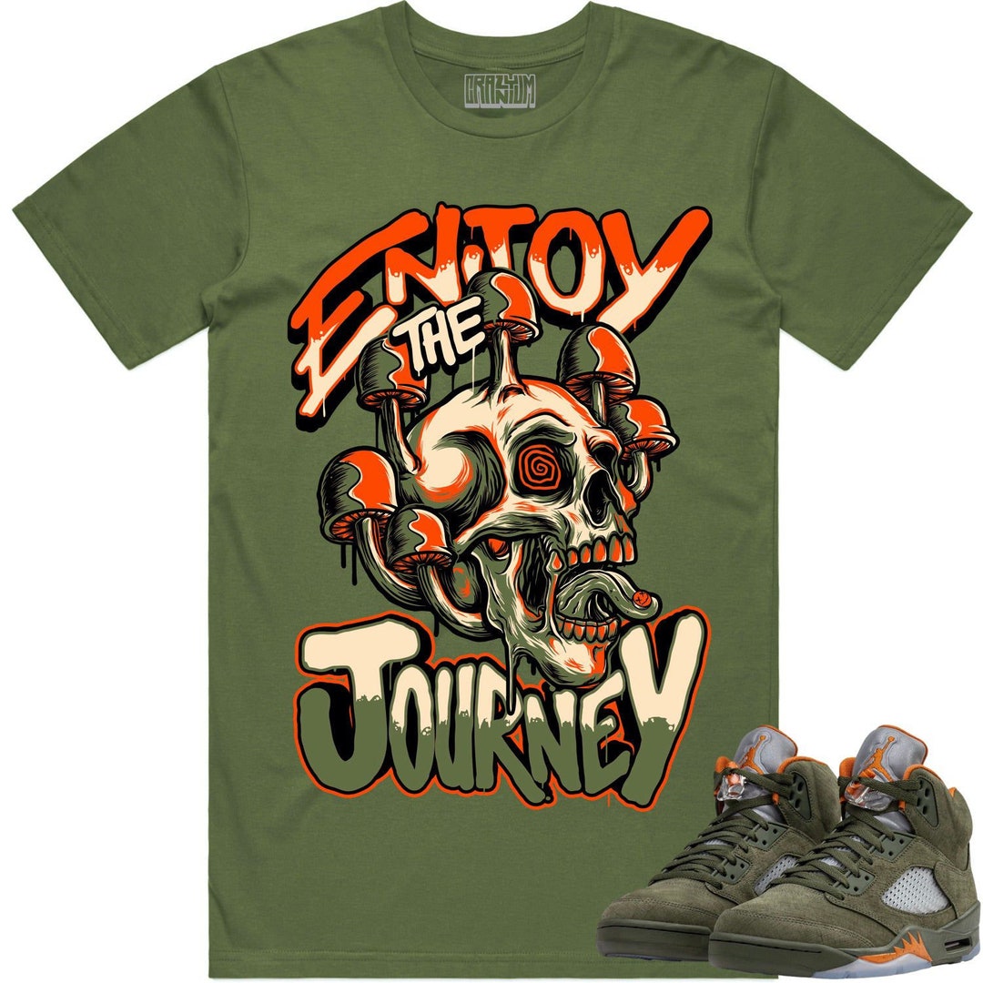 Jordan 5 Olive 5s Shirt to Match CELADON ENJOY THE Journey - Etsy