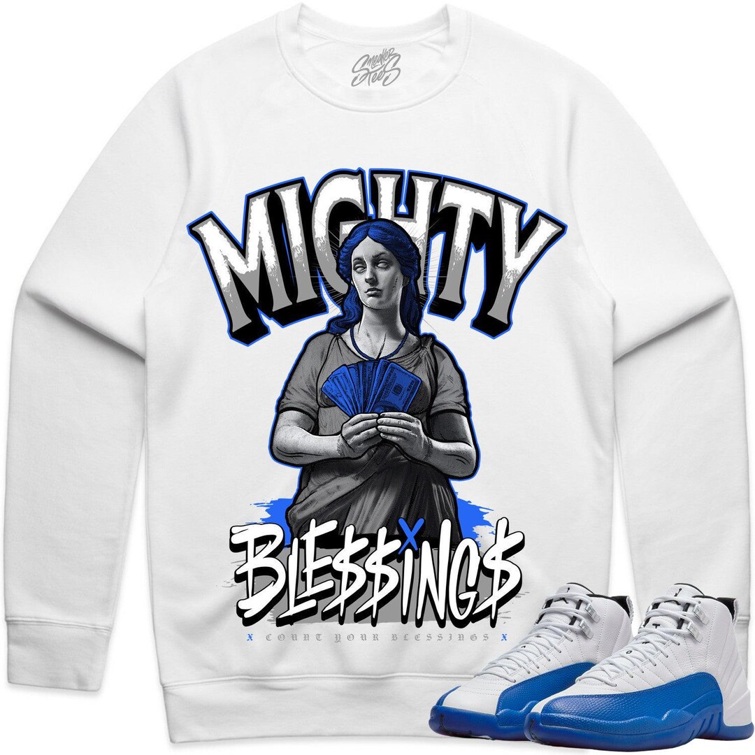 Blueberry 12s Sweater to Match Jordan 12 Sneaker Tees Blessings - Etsy