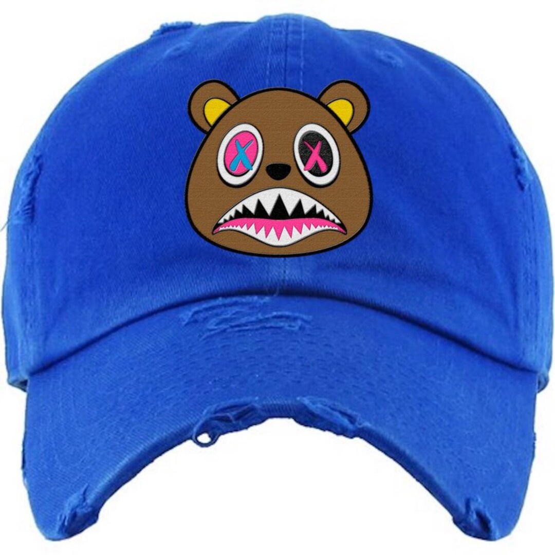 CRAZY BAWS : Royal Blue Sneaker Distressed Dad Hat - Etsy