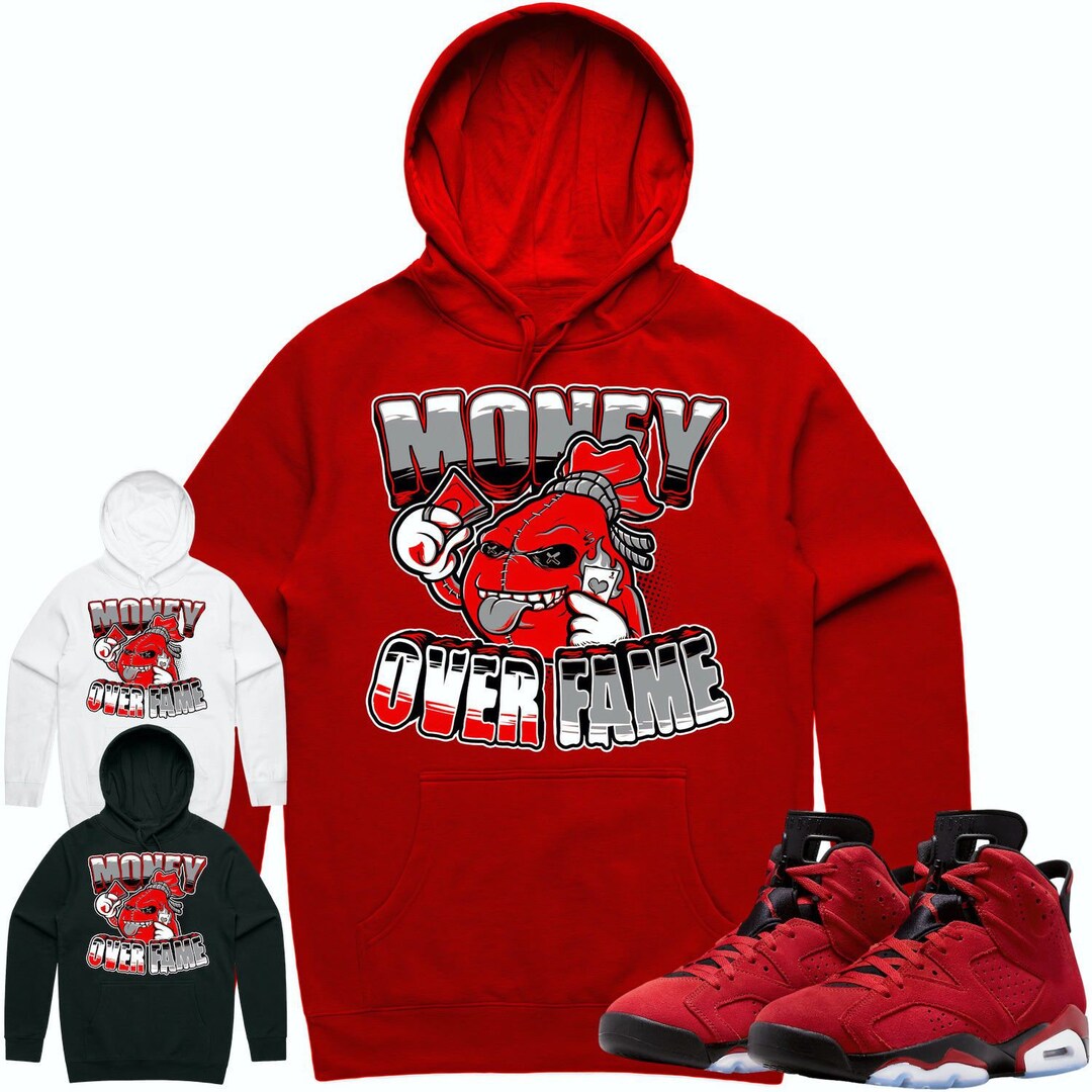 Jordan 6 Toro Bravo 6s Hoodie to Match RED MOF - Etsy