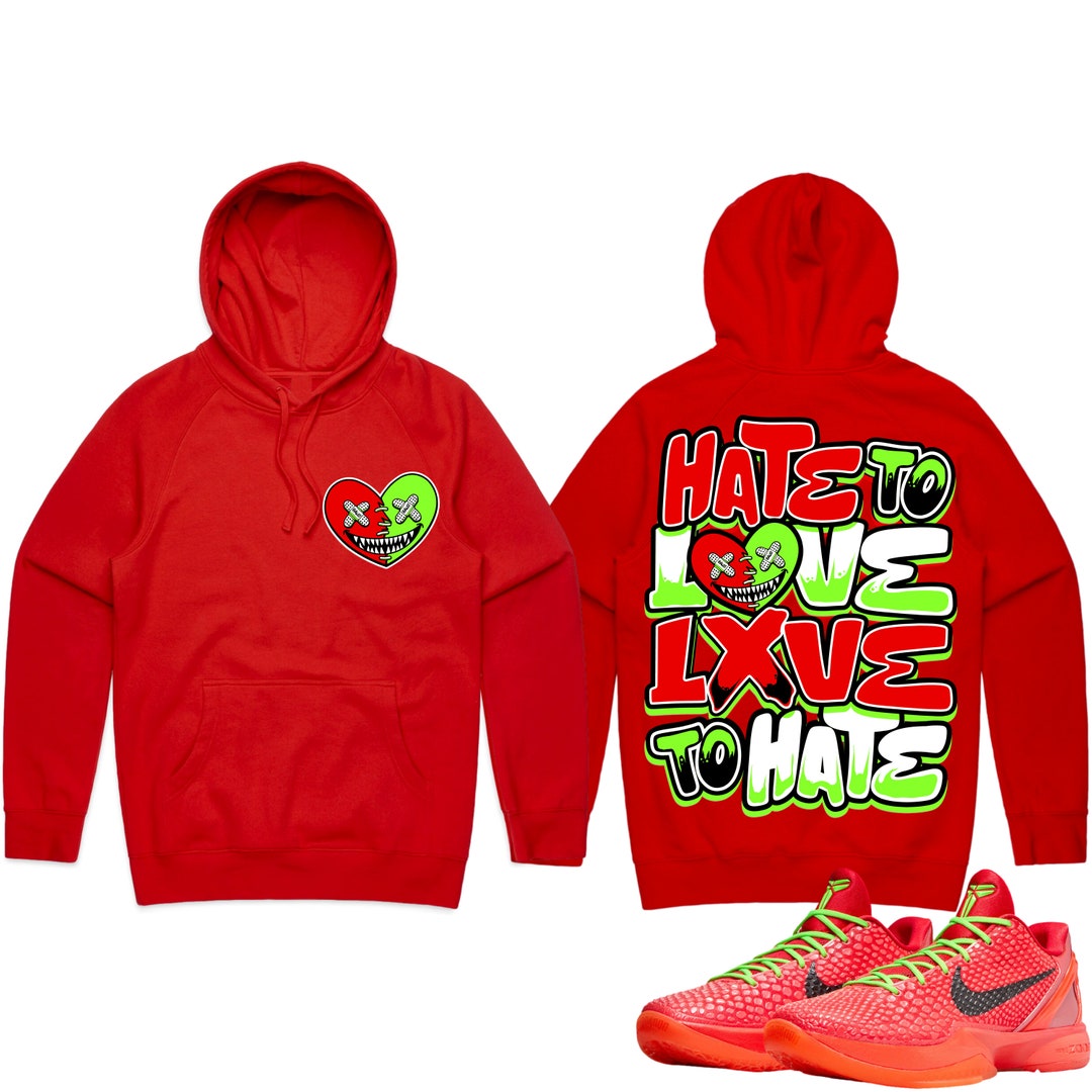 Kobe 6 Reverse Grinch Hoodies Hoodie to Match Kobe Reverse Grinch 6s ...