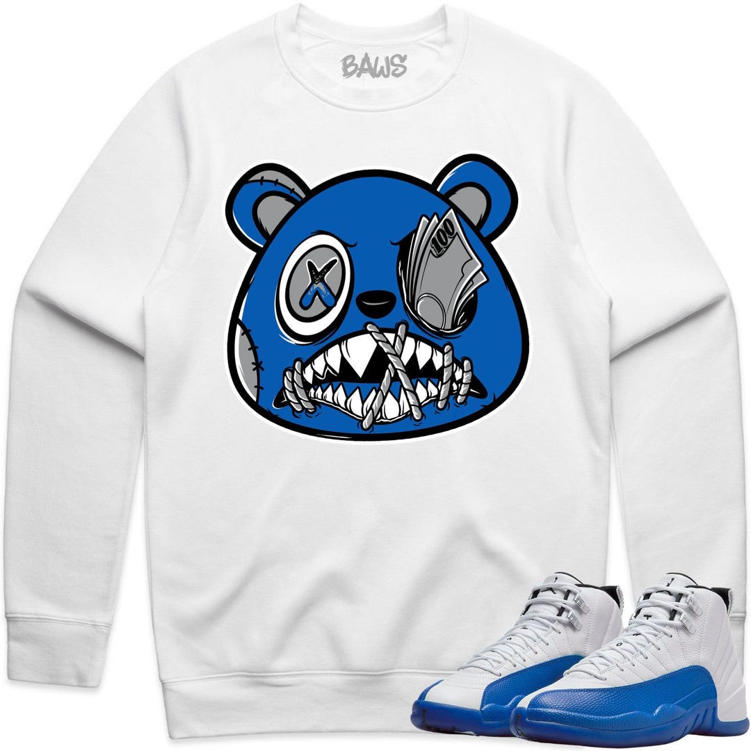 Blueberry 12s Sweater to Match Jordan 12 Sneaker Tees Money Talks Baws ...