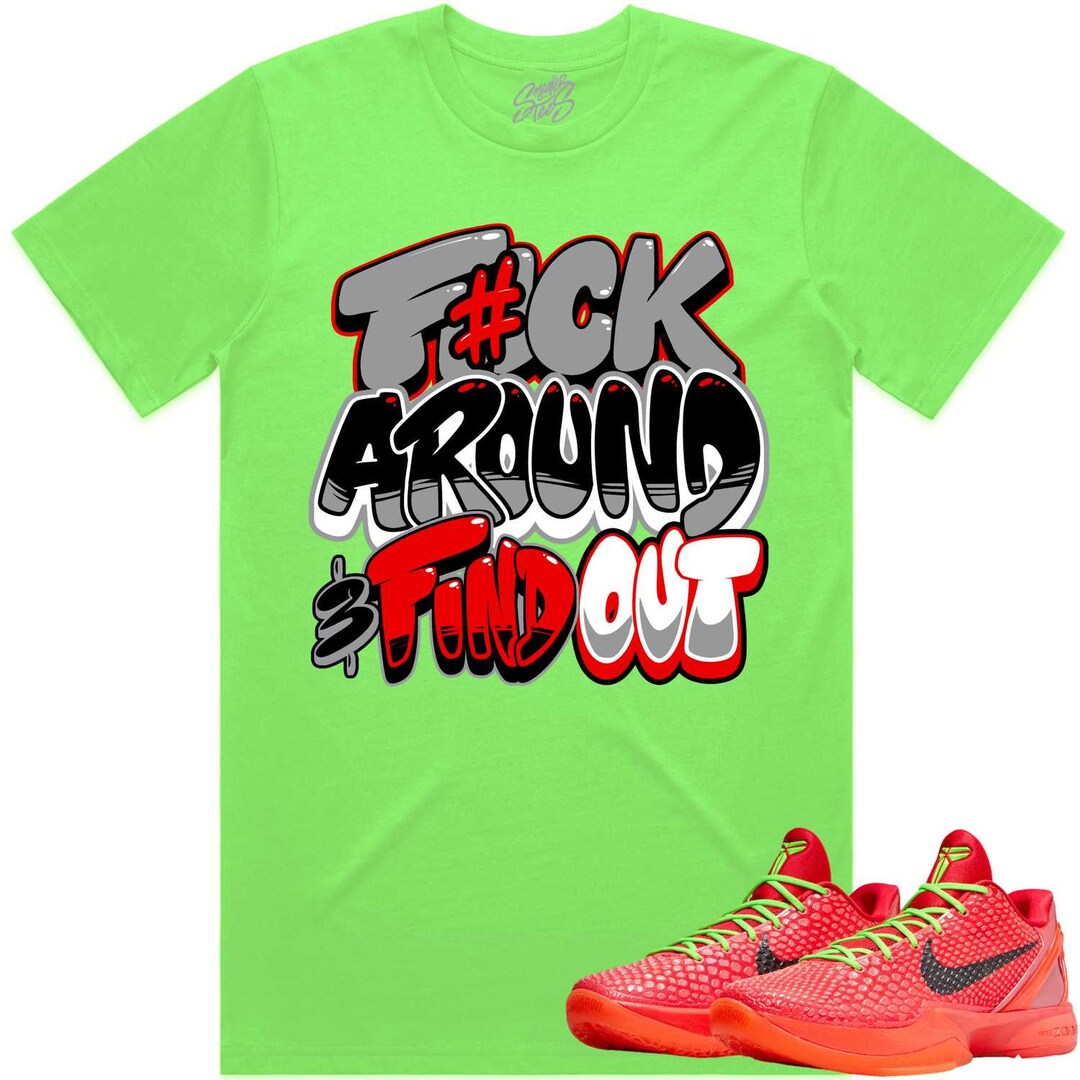 Kobe 6 Reverse Grinch 6s Shirt to Match RED FCK - Etsy
