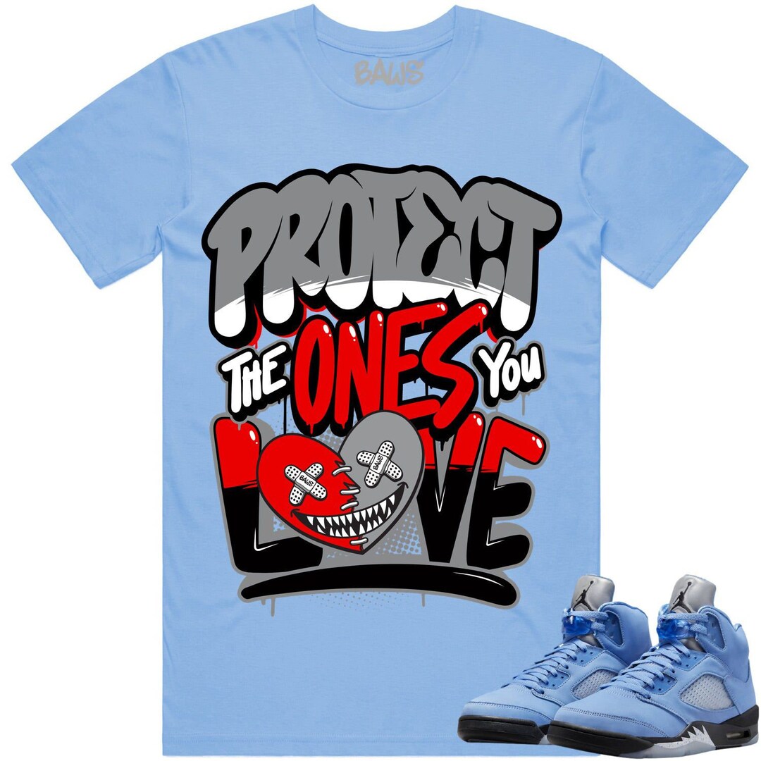 Jordan 5 University Blue 5s Shirt to Match RED PTOYL BAWS - Etsy