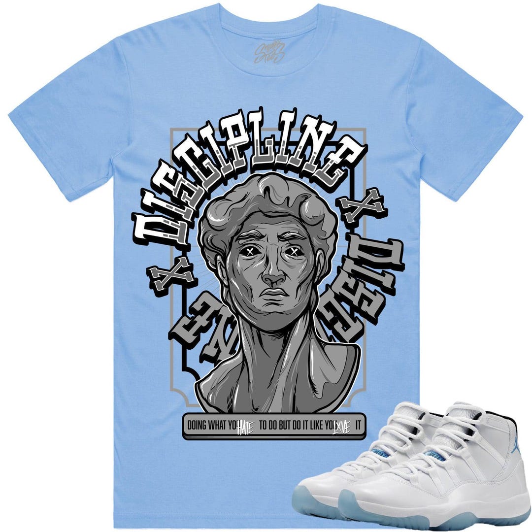 Jordan 11 Legend Blue Columbia 11s Sneaker Tees - Shirt to Match - OREO ...