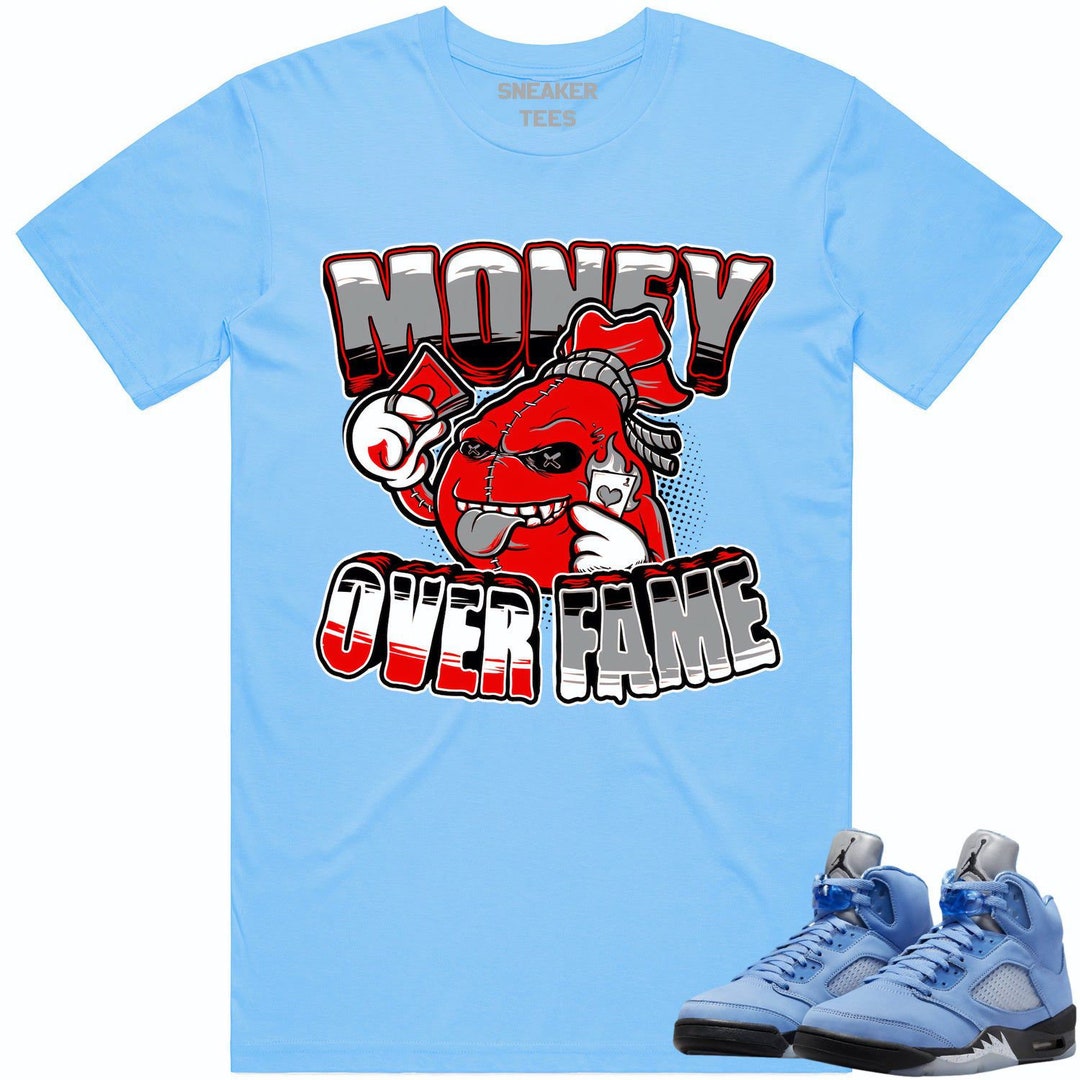 Jordan 5 University Blue 5s Shirt to Match - RED MOF - Etsy