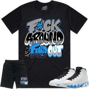 Jordan 9 Powder Blue 9s Sneaker Outfit POWDER BLUE FCK Around - Etsy