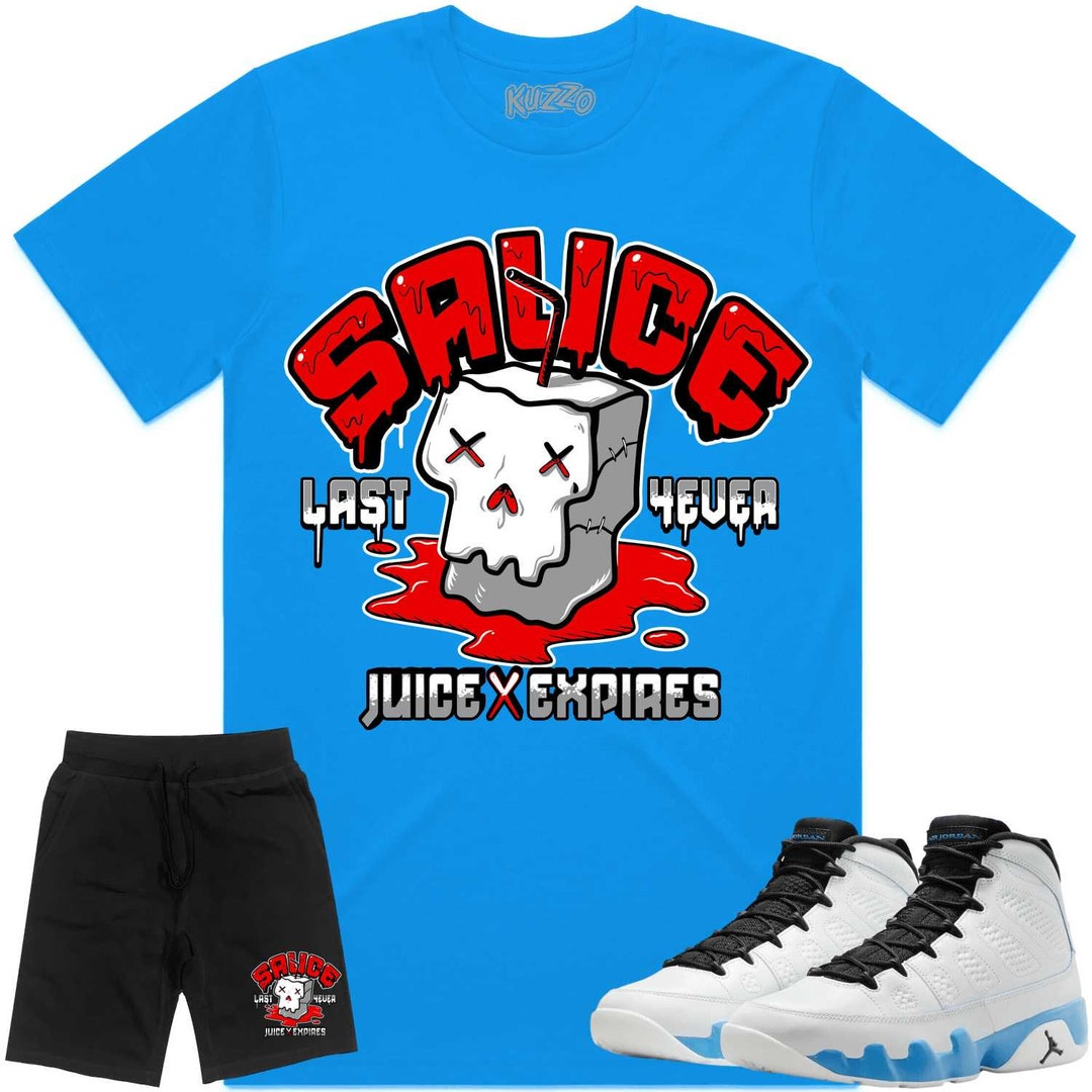 Jordan 9 Powder Blue 9s Sneaker Outfit RED SAUCE - Etsy