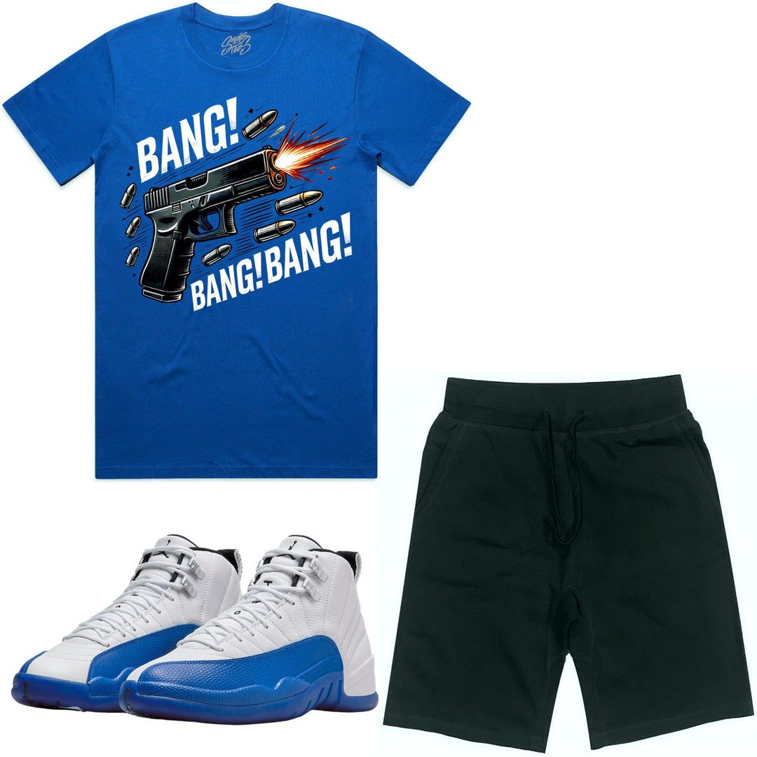 Blueberry 12s Sneaker Outfit Shirt and Shorts Bang - Etsy