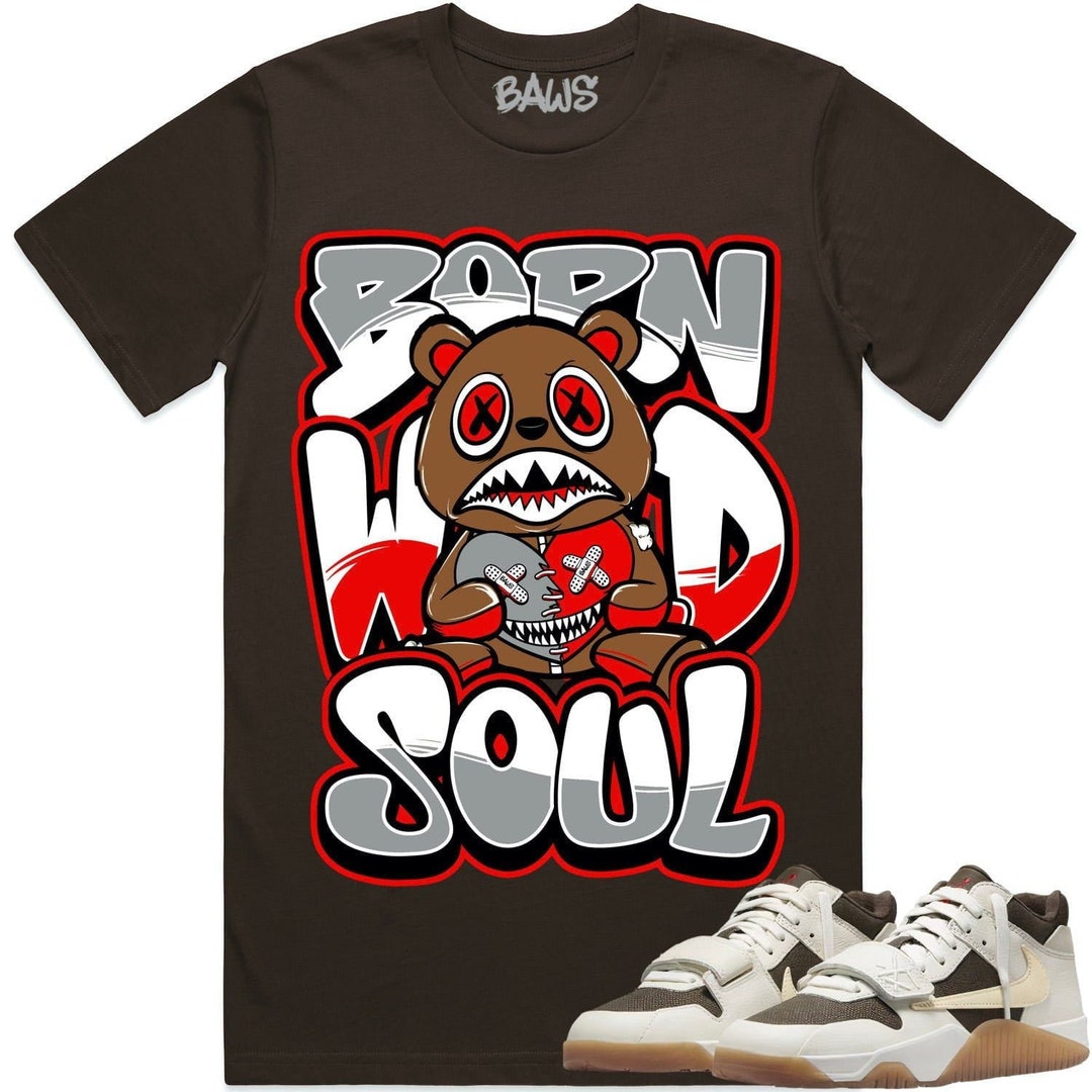 Travis Scott X Jordan Jumpman Jack Sail Shirt to Match RED BORN WILD ...