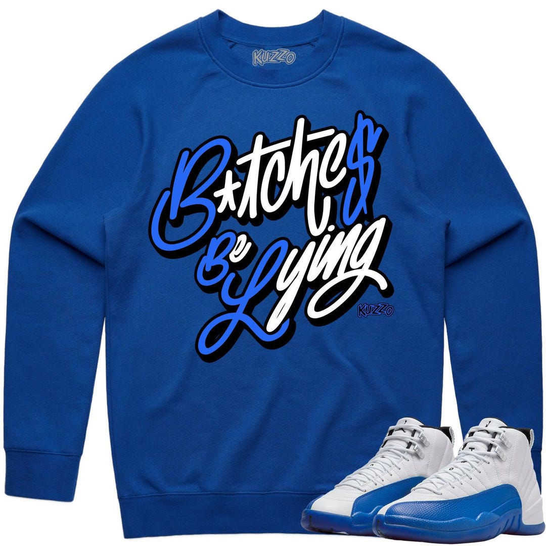 Blueberry 12s Sweater to Match Jordan 12 Sneaker Tees BBL - Etsy