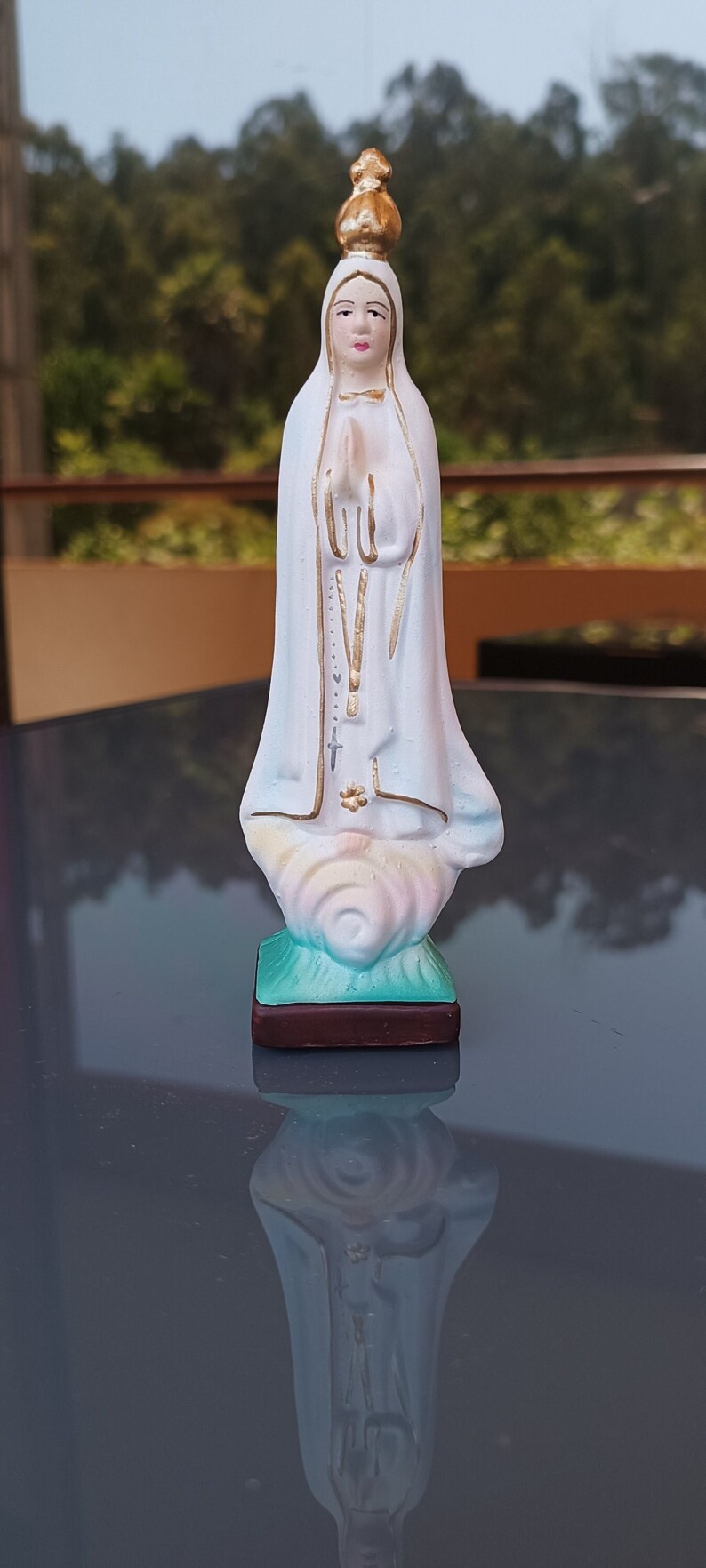 Holly Virgin Mary, Our Lady of Fátima, Statue Inspirational Gift ...