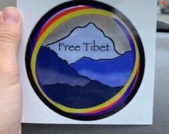 Free Tibet Sticker - Etsy