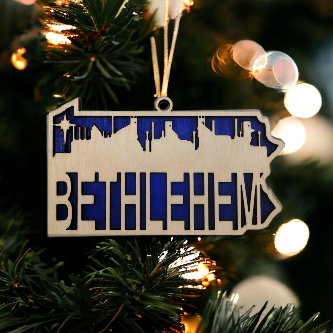 Bethlehem Christmas Ornament With Bethlehem Steel, Christmas City ...