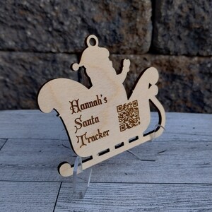 Personalized Santa Tracker Christmas Ornament, Interactive, Laser ...