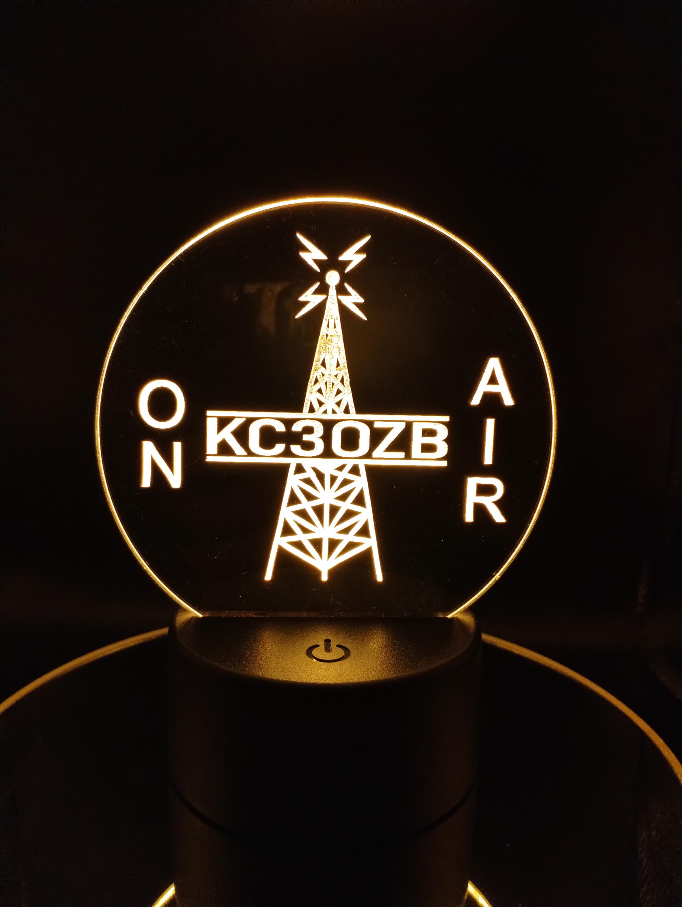 Ham Radio Callsign LED Sign Custom, Amateur Radio Call Sign Illuminated ...