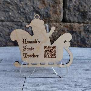 Personalized Santa Tracker Christmas Ornament, Interactive, Laser ...