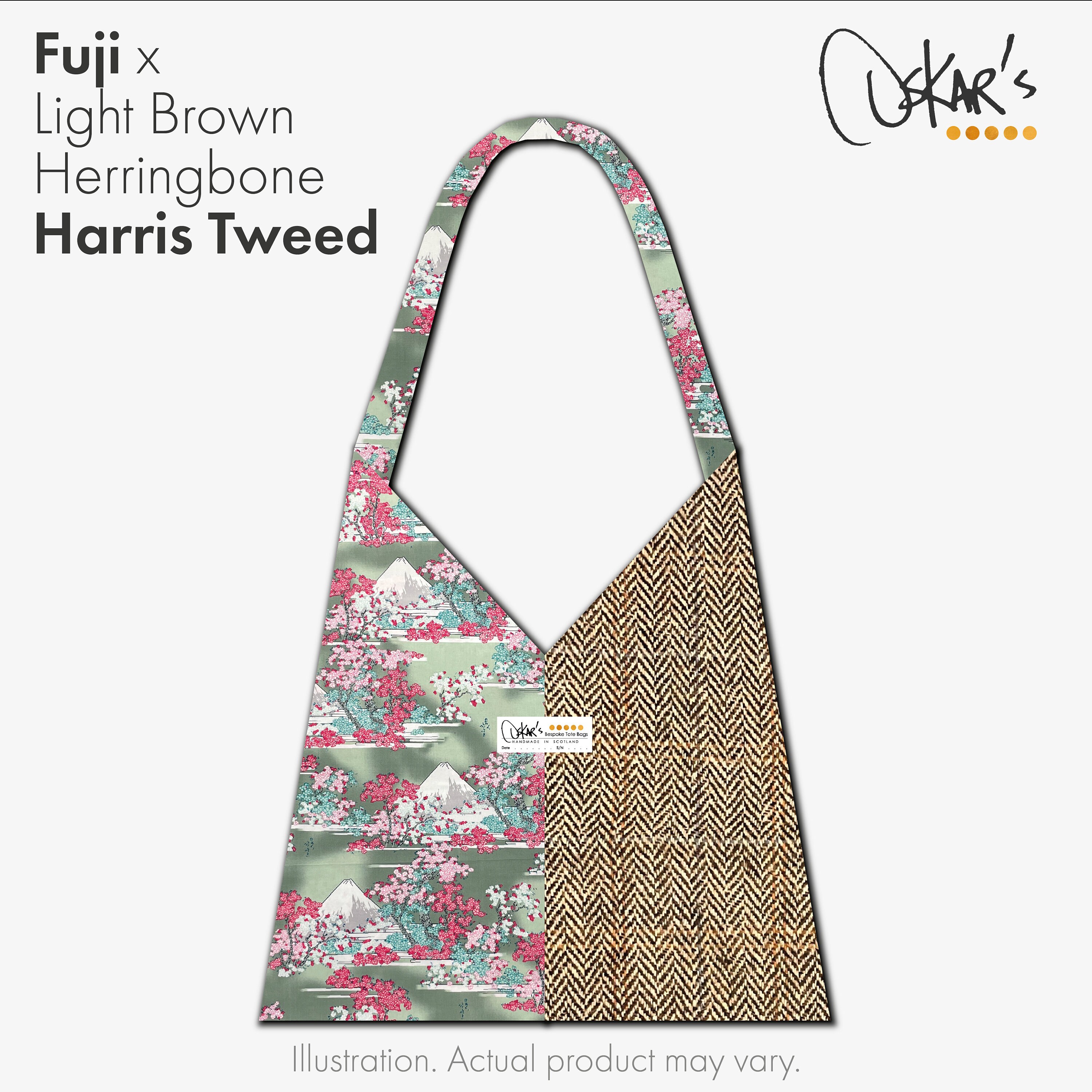 Harris Tweed X Mount Fuji Triangle Totebag | Wedding Gift, Hen Party ...