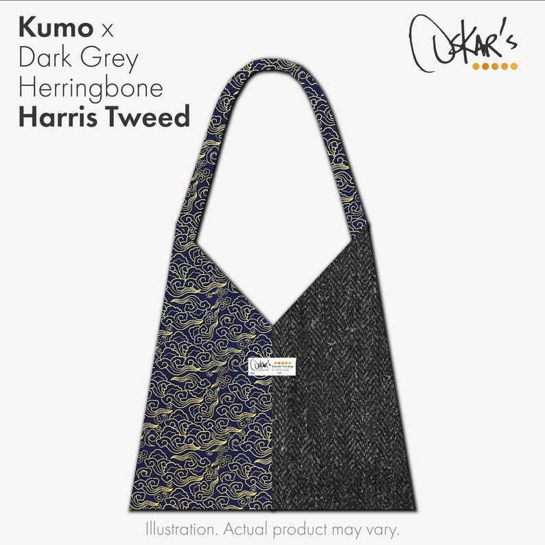 Harris Tweed X Mount Fuji Triangle Totebag Wedding Gift Hen | Etsy