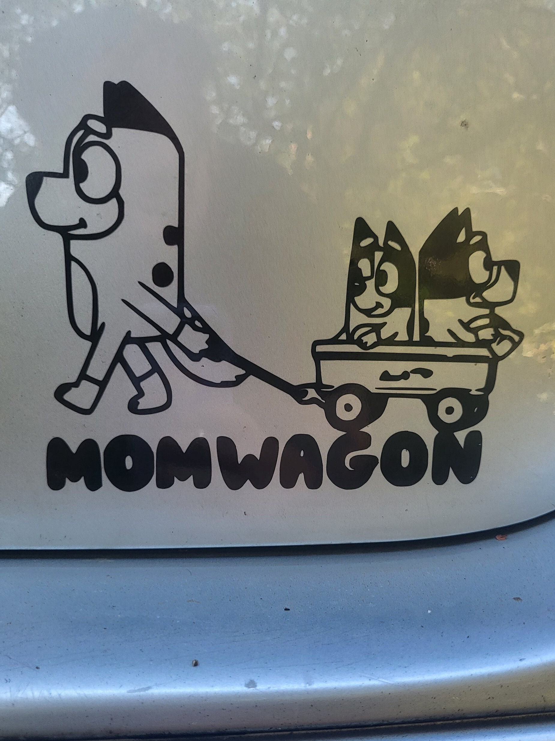 Mom Wagon Chilli Car Sticker Car Decal - Etsy