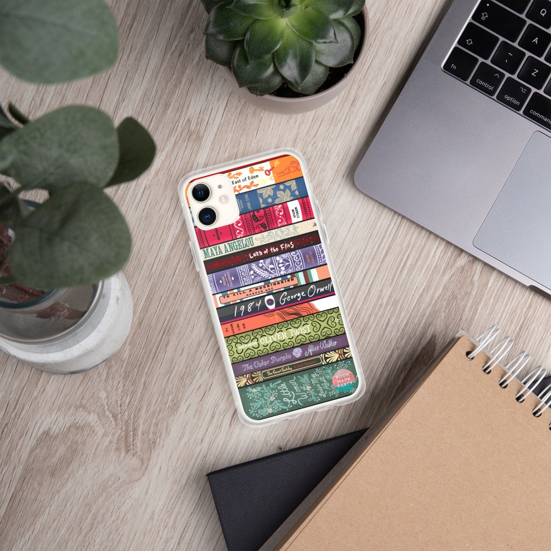 The Classics iPhone Case, Classic Book Spines, Bookish Accessory, Book ...