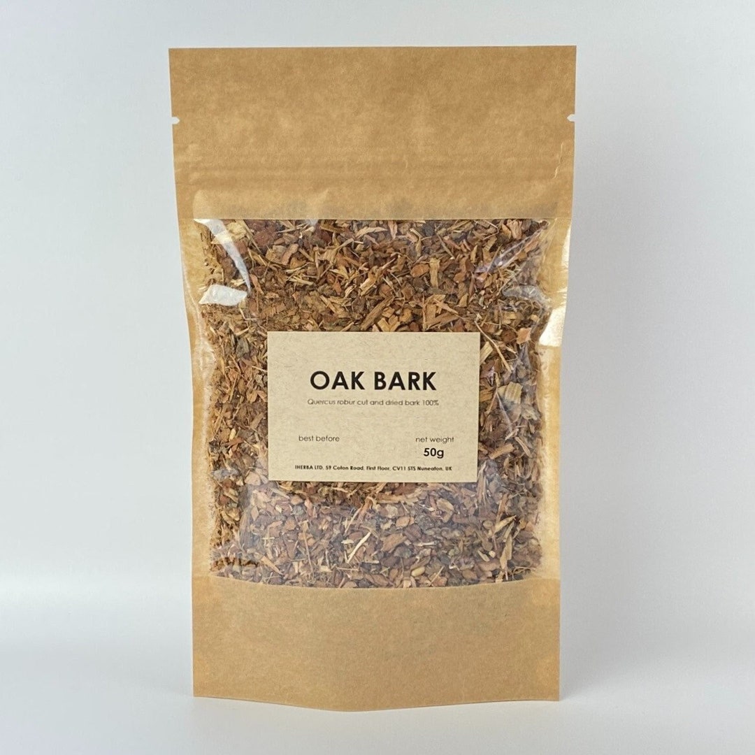 Oak Bark | Quercus Robur | 100% Natural Dried Herbal Tea Inner Bark Dab ...